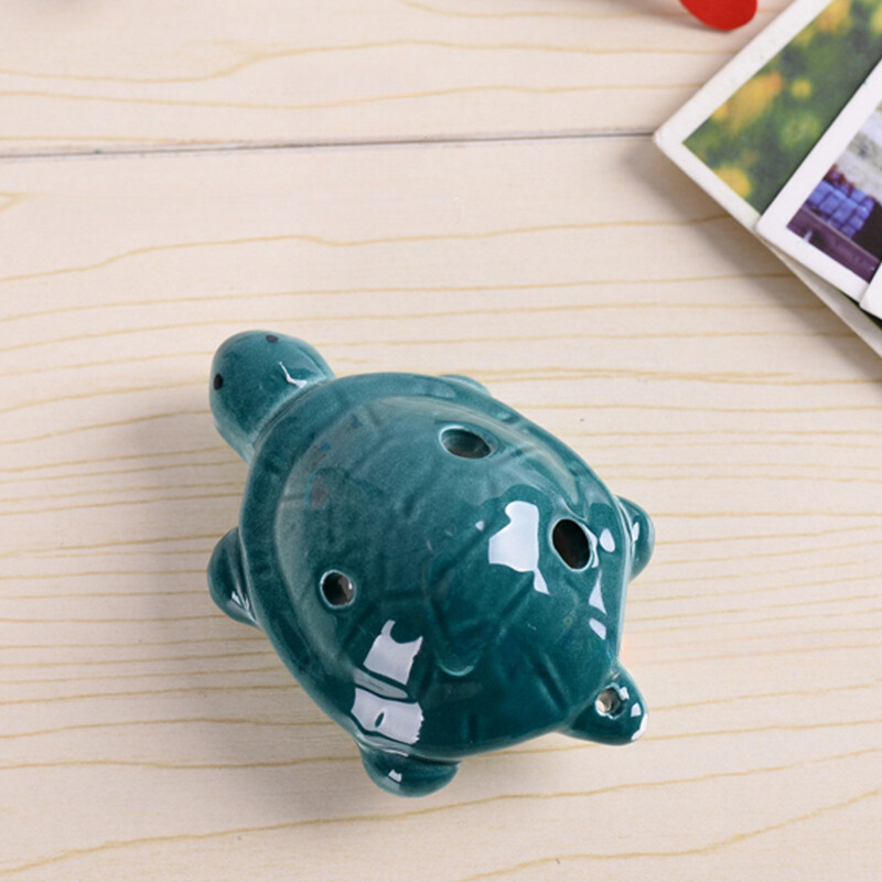 6-Hole Black Green Ocarina Turtle Shape – OcarinaKalimba